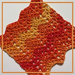 Wool Wonders Medium Heavy Worsted/Aran Weight #4 Super Soft Variegated Yarn for Knitting and Crochet, 30% Australian Wool and 70% Acrylic, 4 Skeins, 400g/640yds (Flaming Orange)