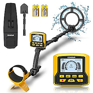EENOUR Metal Detector for Adults Waterproof - Professional High Accuracy Metal Detectors with 5 Mode, 10" Coil, 10" Detection Depth, Larger LCD Display, Advanced DSP Chip for Treasure Hunting - GC1078