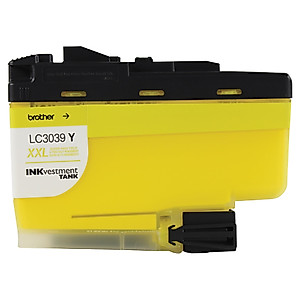 Brother Genuine LC3039Y, Single Pack Ultra High-Yield Yellow INKvestment Tank Ink Cartridge, Page Yield Up to 5,000 Pages, LC3039, Amazon Dash Replenishment Cartridge