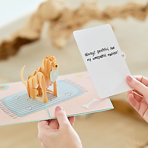 Lovepop Doggone Mom Pop-Up Card – Mother’s Day Card – Handcrafted 3D Pop-Up Greeting Card for Her – Mother’s Day Love Card from the Dog, 5 x 7”