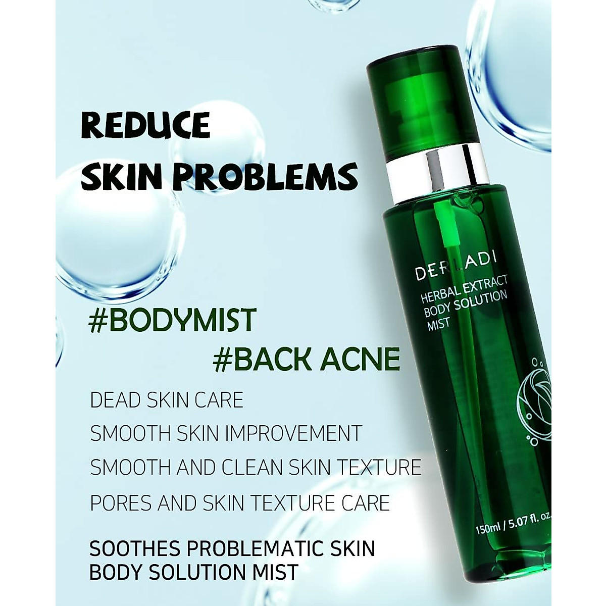DERLADIE HERBAL EXTRACT BODY SOLUTION MIST 150ml / 5.07 fl.oz