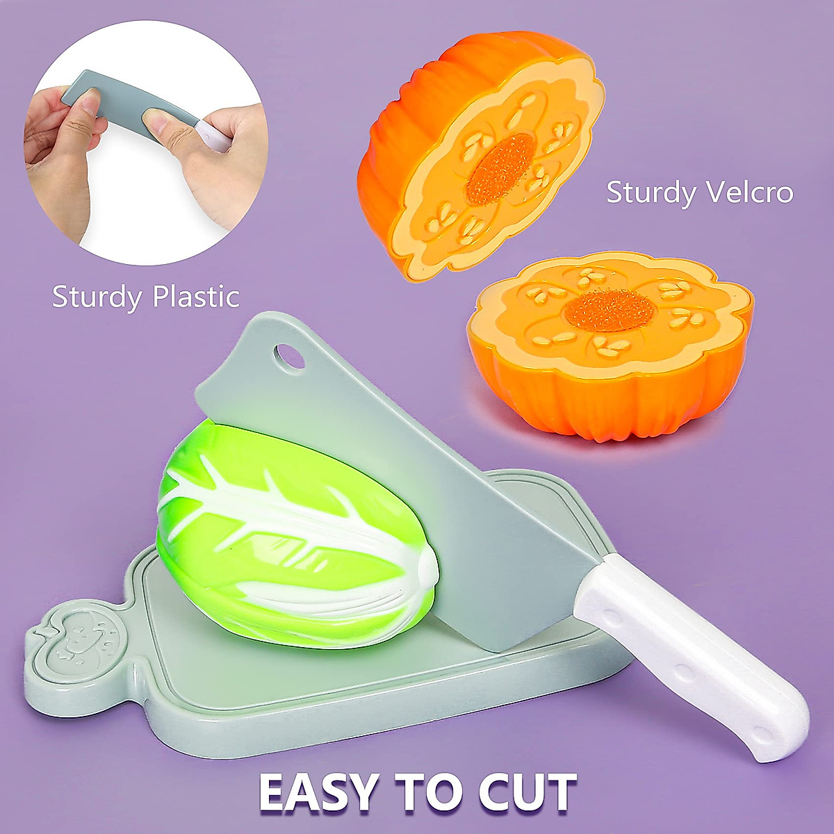 Shimirth Pretend Play Kitchen Accessories Playset, 38Pcs Kids Play Kitchen Toys with Play Pots and Pans, Utensils Cooking Toys, Cut Play Food Set, Canned Toy Food, Gift for Kids Toddlers Girls Boys