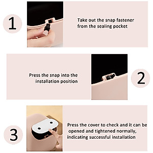 RAMFIYN Cute Trash Can, Mini Trash Bin for Desk, Pop Up Trash Can for Camping SUV, Drive Auto with Locking Lid Press - Green