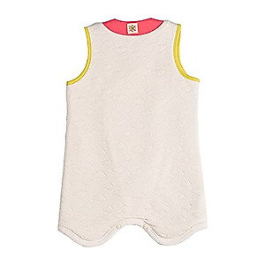 SWEETDEW Unisex Infant Baby Girls Boys Organic Cotton Vest, Sleeveless Coat,Lightweight Hanbok Vest, Contemporary Korean Style (Off White)