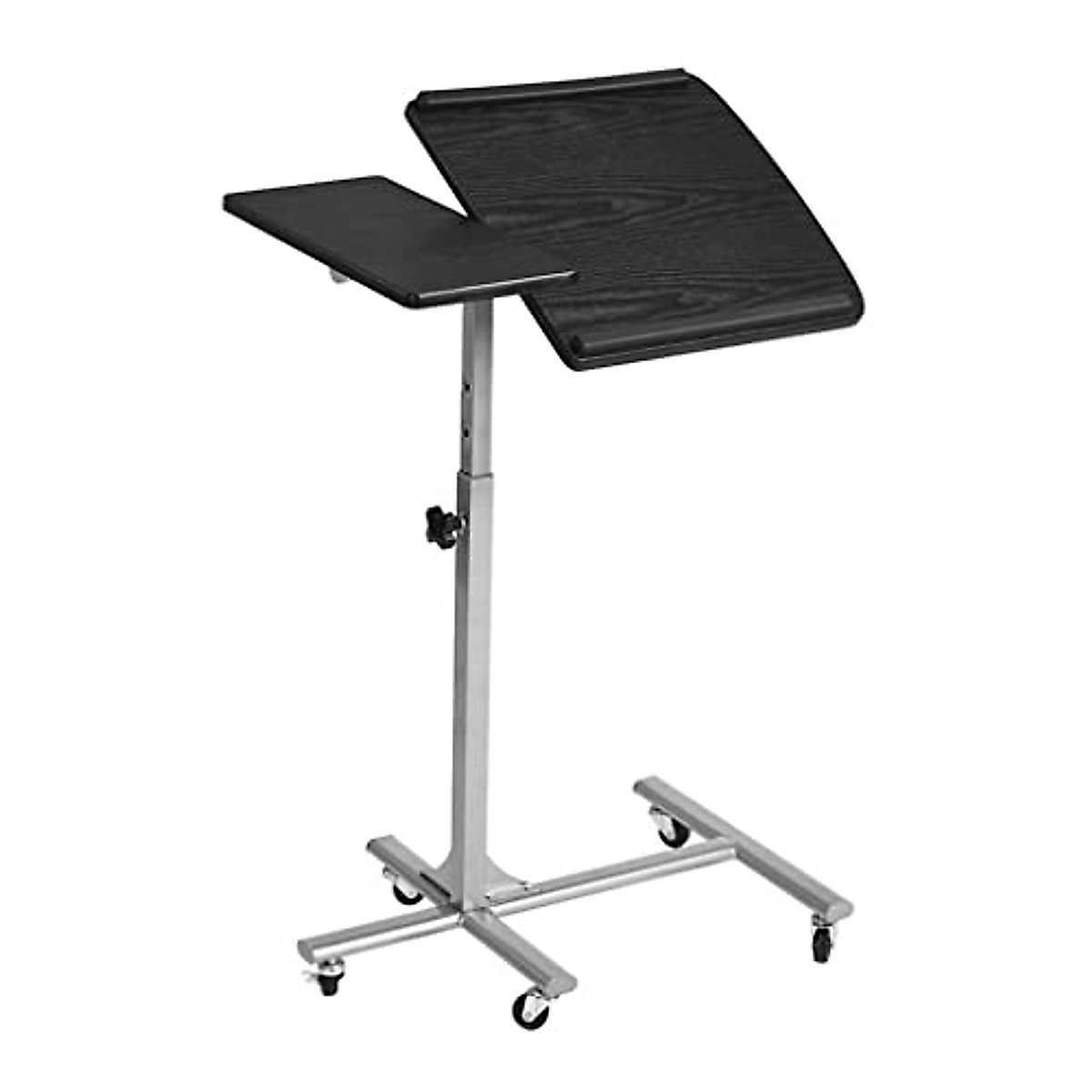 XBWEI Lifting Computer Desk Rolling Table Desk with Adjustable Height Laptop Notebook Swivel Desk with 5 Wheels Leg Table