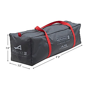 ALPS Mountaineering Meramac 6-Person Tent - Gray/Red