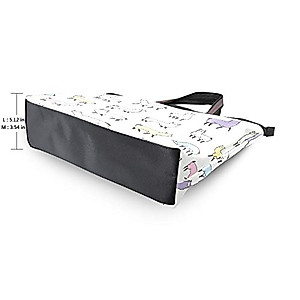 AUUXVA Cute Llama Animal Pattern Handbags for Women Tote Bag Top Handle Shoulder Bag Satchel Purse