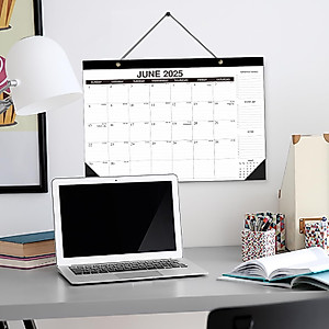 2023-2024 Desk Calendar, 18 Month Desk Calendar/Wall Calendar Combo, 17" x 12", January 2023-June 2024, Highlight Holidays, Planning Calendar, Thick Paper