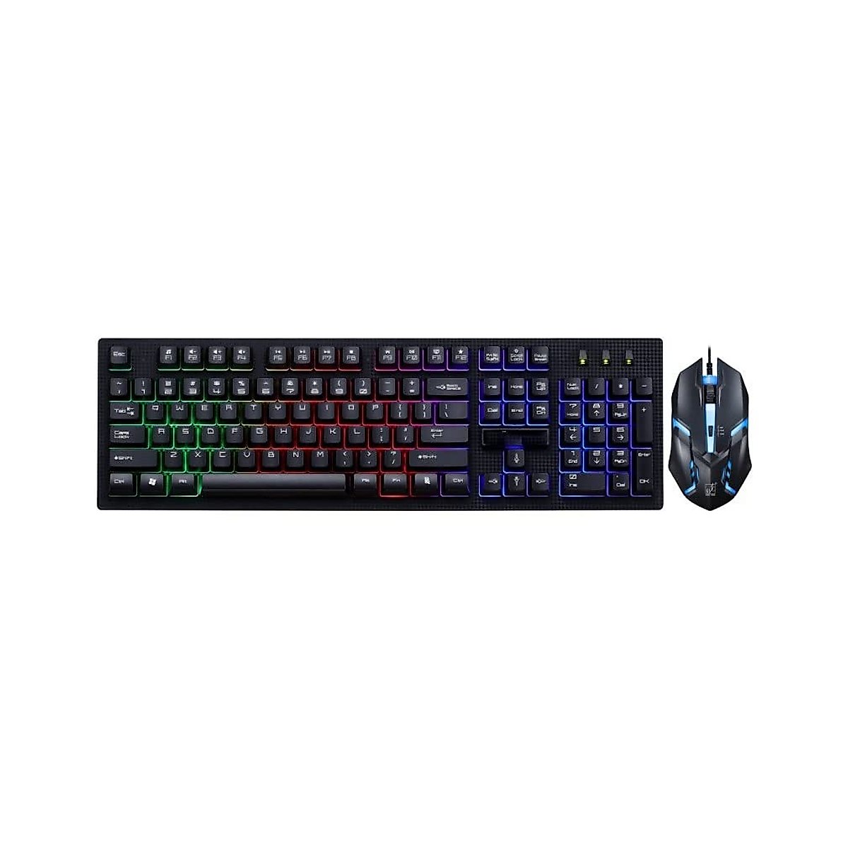 FEDRUI Mechanical Gaming Keyboard, Gaming Keyboard with Backlit, Keyboard Mouse Kit for Home, Games, Office (Color : White)