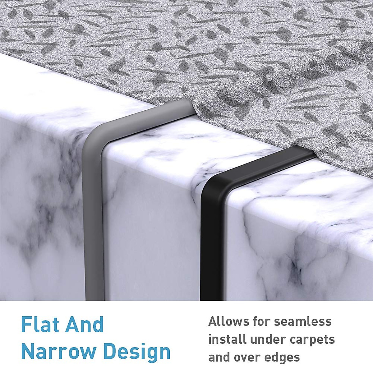 Cat 8 Ethernet Cable 50 ft, Flat Ethernet Cable Faster Than Cat7/Cat6/Cat 6e/Cat5 High Speed Ethernet Cable up to 40Gbps 2000Mhz Internet Cable Compatitable for Router Modem Gaming Laptop Xbox