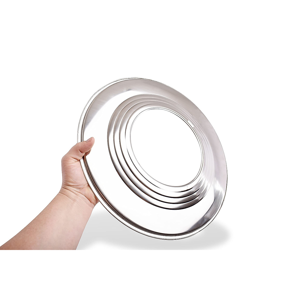 Large Bamboo Steamer Ring Adapter - Stainless Steel - fits 8 to 13 inches Steamers and Pots - 10 Paper Liners included
