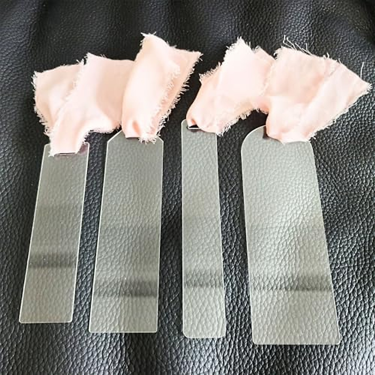 Elegant Acrylic Seating Card Modern Wedding Table Number Cards Portable Acrylic Name Place Cards With Ribbon