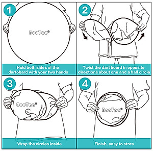 BooTaa 2 Pack 29" Large Dart Board Game Set with 20 Sticky Balls, Indoor/Sport Outdoor Fun Party Play Games, Boys Girls Toys, Birthday Toy Gifts for 3 4 5 6 7 8 9 10 11 12 Year Old Boys Girls Kids