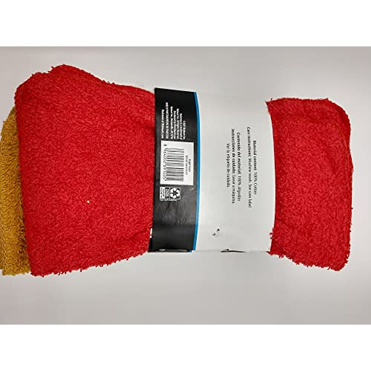 MAINSTAYS 18 Pack Assorted Cotton Terry Thin Washcloths Rags (Bright)