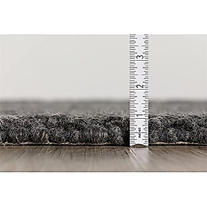 Addison Rugs Boulder Cobblestone Wool Area Rug, 2' x 3', Steel