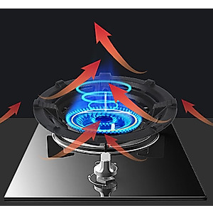 IEUYO Cast Iron Wok Support Ring Burner Ring for Gas Stove Rack Pot Holder Anti-skid Time-saving and Energy-saving for 5 claws racks or grates
