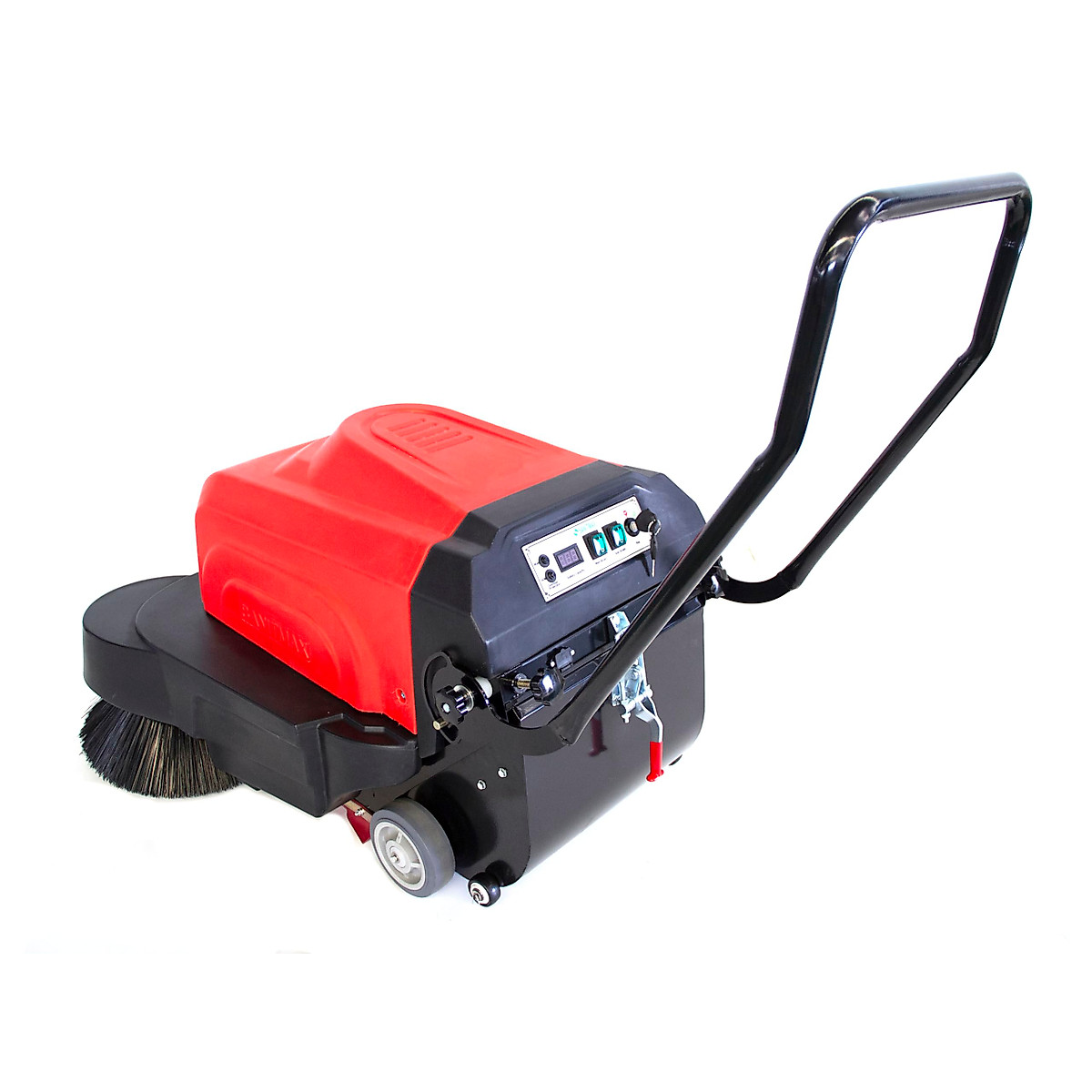 SANITMAX 41.3" Battery-Powered Walk-Behind Industrial Floor Sweeper Machine with Triple Brushes - Cleans up to 64,500 sq ft/hr