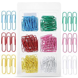 Mr. Pen- Paper Clips, 2 Inch, 240 Pack, Large Colored Paper Clips, Colored Paper Clip, Clip, Paperclips, Paper Clip, Office Supplies, Clips for Paperwork, Paper Clips for Office, Paper Clips Large