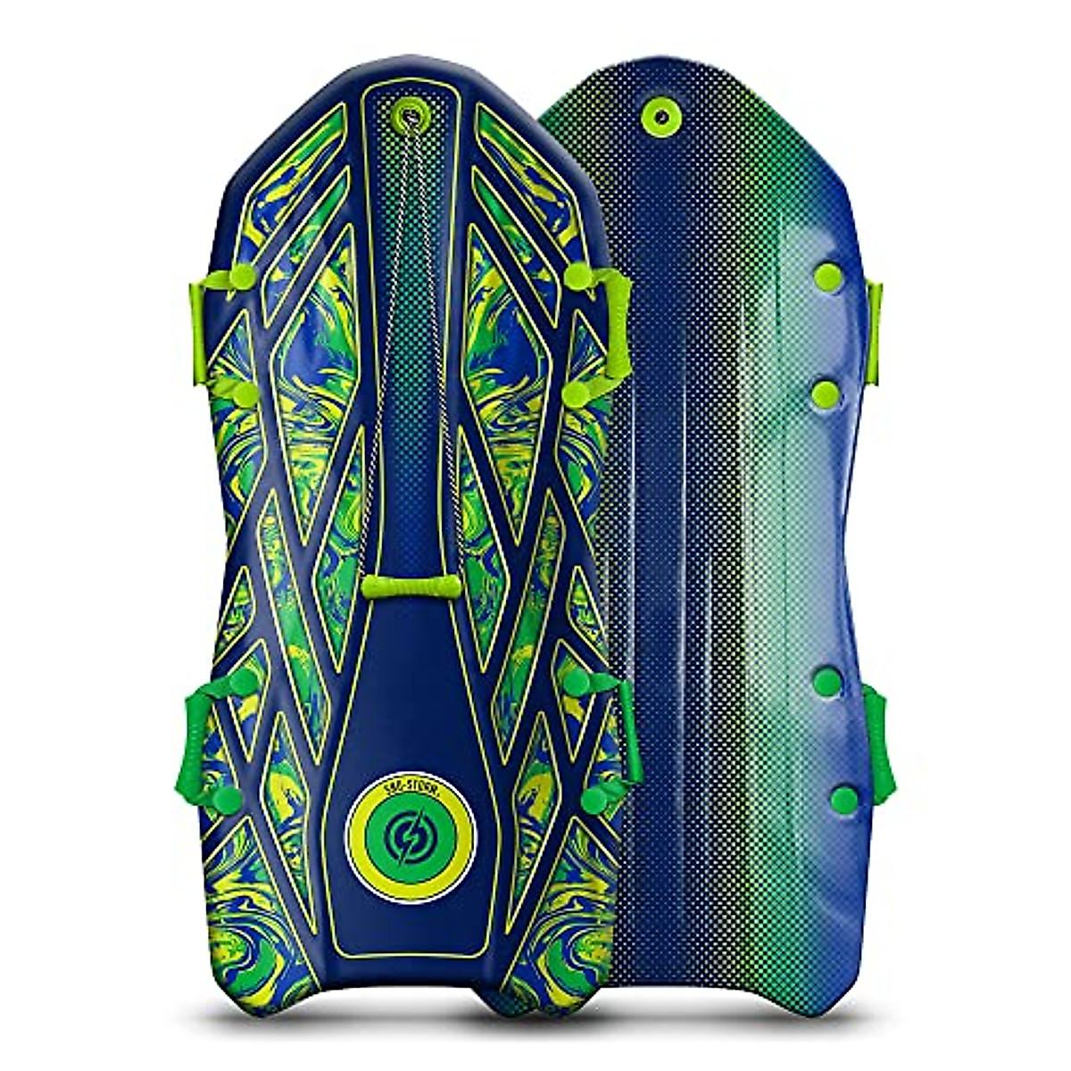 Sno-Storm Premium Foam Snow Sled 2-Pack | Superior Foam Recreational Snow sled | Tow Rope and Handles | Sized for Youth and Adults | Contoured Deck Design | 50in-127cm Design Length |, Camo