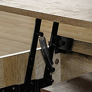 Sauder Dakota Pass Lift-Top Coffee Table, L: 43.15" x W: 19.45" x H: 19.02", Craftsman Oak finish