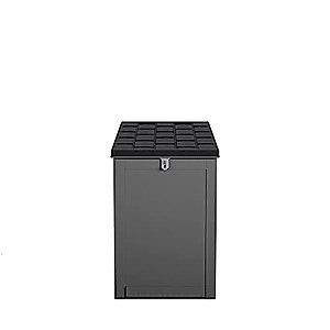 CoscoProducts COSCO 88333BGY1E BoxGuard Large Lockable Package Delivery and Storage Box, 6.3 cubic feet, Black/Grey