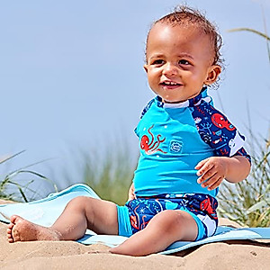 Splash About Happy Nappy Sunsuit with Swim Diaper Under The Sea 12-24 Months