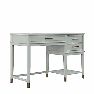 CosmoLiving by Cosmopolitan Westerleigh Lift-Top Computer Desk, Pale Green
