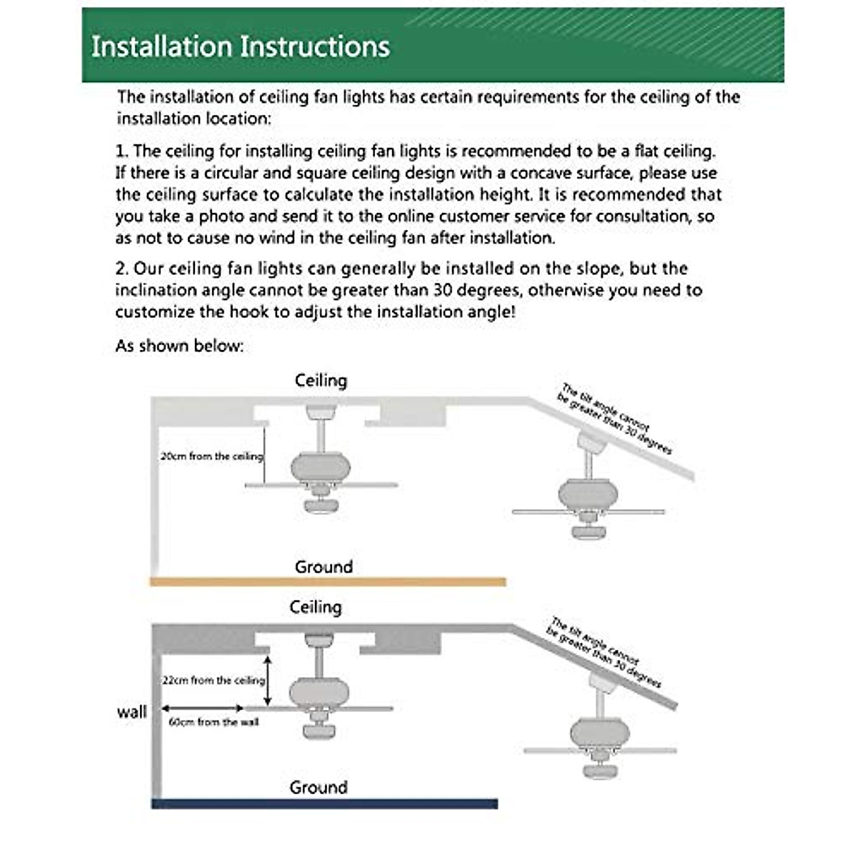 52 Inch Gold Ceiling Fan with LED Light and Remote Control,Creative Design Chandelier Fan Light with 5 Wood Reversible Blades 5 Frosted Glass Lampshades,Quiet Motor