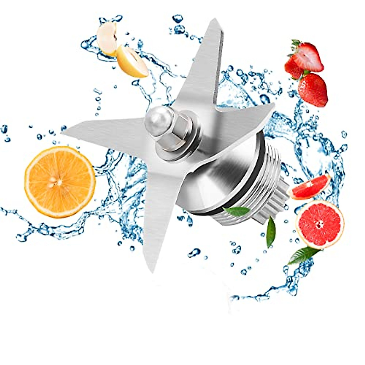 Wet Blender Blade Replacement Part, Premium Stainless Steel Ice Blade Assembly Cups Repair Replacement Part Compatible with Vitamix 5200 Series 32oz and 64oz Mixer Containers accessories Kitchen