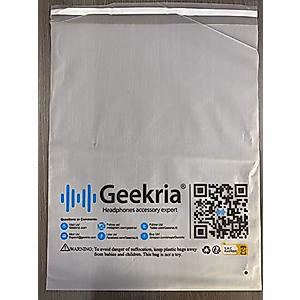 Geekria Shield Case for Large-Sized Over-Ear Headphones, Replacement Protective Hard Shell Travel Carrying Bag with Cable Storage, Compatible with Sennheiser HD 599, HD 660S 2, AKG K167 (Black)