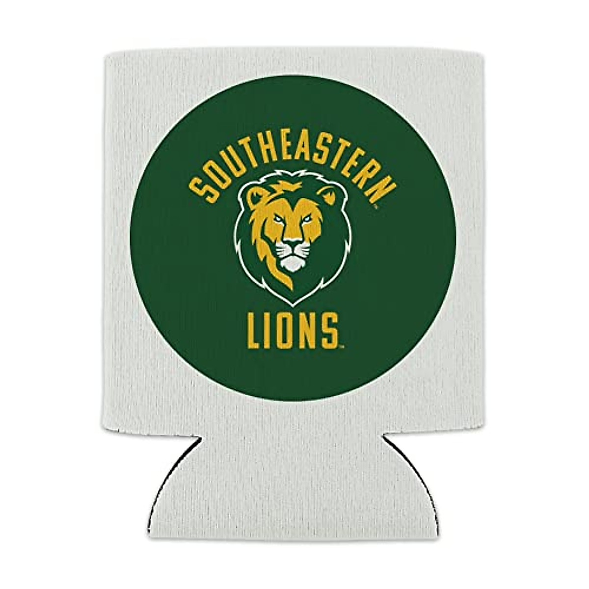 Southeastern Louisiana University Lions Logo Can Cooler - Drink Sleeve Hugger Collapsible Insulator - Beverage Insulated Holder