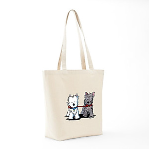 CafePress Terrier Walking Buddies Tote Bag Canvas Tote Shopping Bag