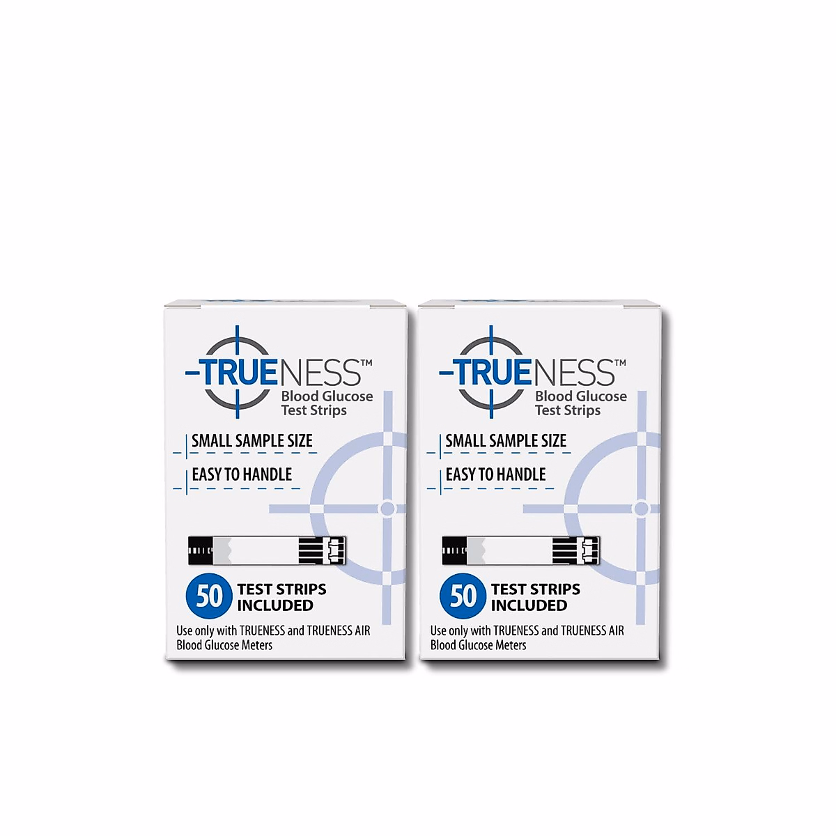 TRUENESS Blood Glucose Test Strips - Diabetic Blood Sugar Test Strips - Compatible with TRUENESS Meters for Accurate Diabetes Monitoring - 50 Count (2 Pack)