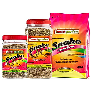 I Must Garden Snake Repellent: Powerful All-Natural Protection – 5 lb. Granular Shaker Jar