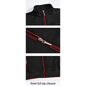 YSENTO Men's Tracksuits Set Outfits 2 Piece Jogging Suits Warm Up Running Track Sets Sweatsuits Black L