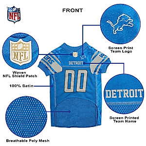 NFL Detroit Loins Dog Jersey, Size: Medium. Best Football Jersey Costume for Dogs & Cats. Licensed Jersey Shirt.