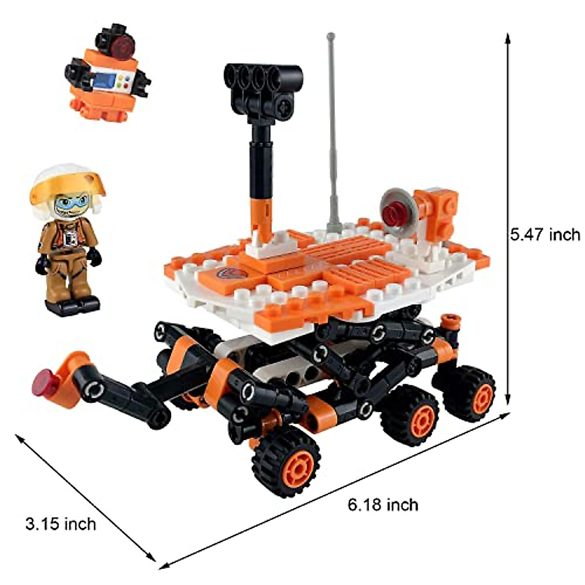 BanBao Toy Building Sets, Building Blocks Mars Rover Model Kit, Building Toys for Kids, Astronaut Toys, Space Toys for Boys 5-12, Collectibles New 2021 (265 Pieces)