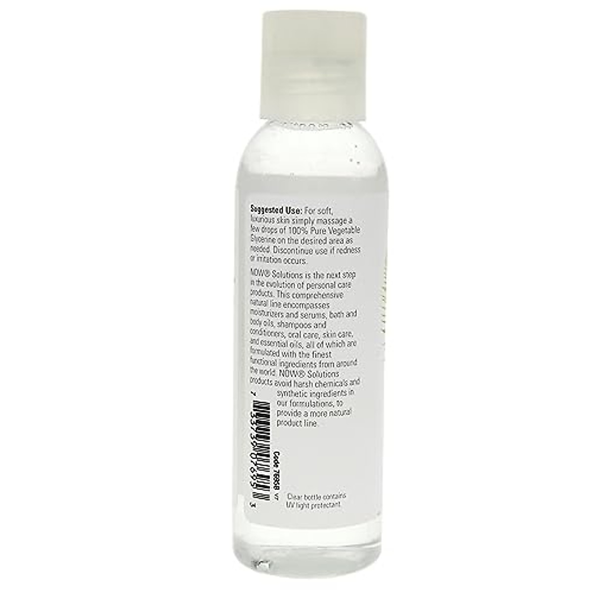 NOW Solutions, Vegetable Glycerin, 100% Pure, Versatile Skin Care, Softening and Moisturizing, 4-Ounce
