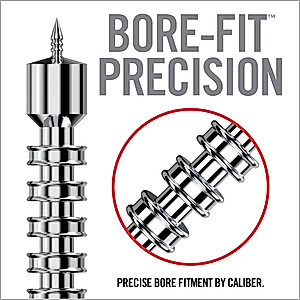 Real Avid Bore-Max Speed Jag and Patches, Bore Cleaning Jag Gun Patch Holder and Gun Cleaning Supplies Patches, Rifle Jag Pistol Jag and Patches Set (.40cal Handgun)