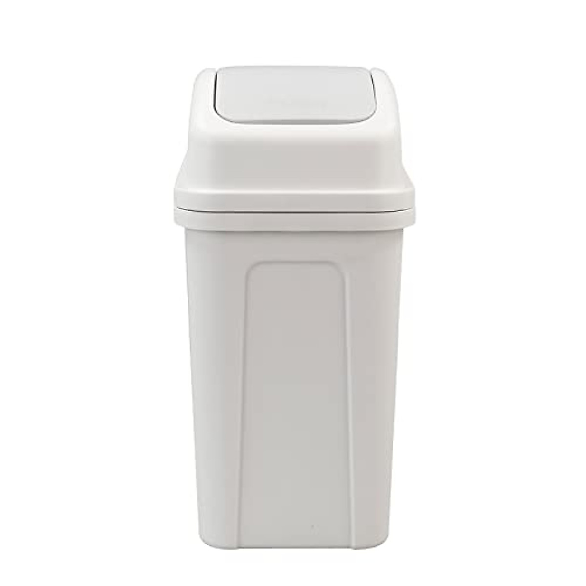 Zopnny 7 L Slim Plastic Trash Can, Swing Lid Garbage Can, 1-Pack, Grey