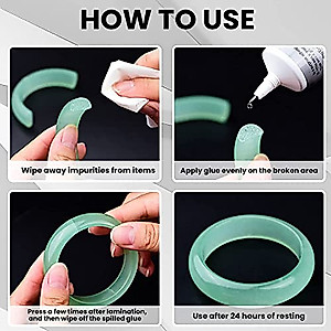 B6000 Jewelry Glue Clear Rhinestone, Inlay Glue, Pendant Adhesive, 25g Craft Adhesive Glue with Precision Tip Multifunctional Fabric Glue