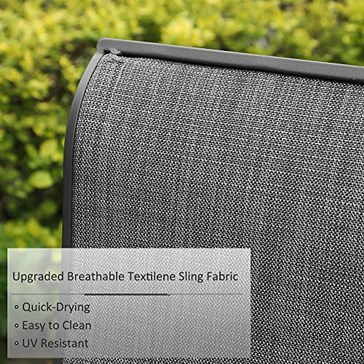 PHI VILLA 8 PCS Patio Dining Set with 13ft Large Patio Umbrella(Beige), 6 Outdoor Swivel Chairs & 1 Rectangle Metal Table for 6 Person, Patio Fruniture Dining Set for Lawn Garden(No Umbrella Base)