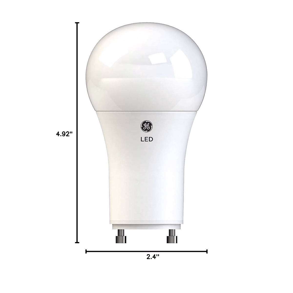 GE Lighting Relax LED Light Bulb, 10 Watts (60 Watt Equivalent) Soft White HD Light, Plug-In GU24 Base, Dimmable (1 Pack)