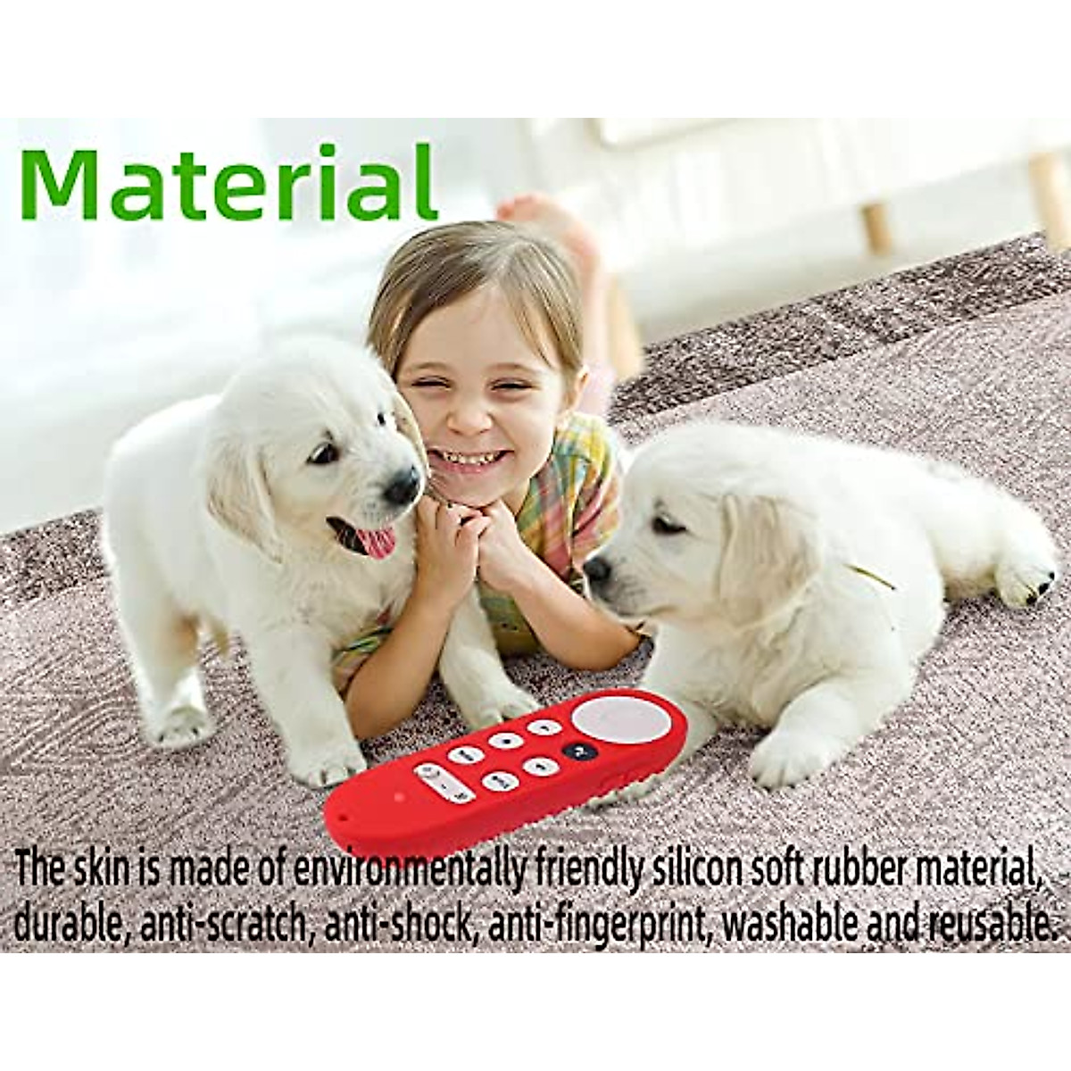 Silicone Case for Chromecast with Google TV 2020 Voice Remote Protective Cover for 2020 Chromecast Voice Remote (Black)