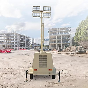 Manual/Pneumatic/Hydraulic Lifting Light Tower Led Compact Mobile Light Tower