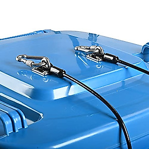 tofeer Trash Can Lid Lock,Heavy Duty Bear Proof Trash Can Lock Wire Rope Universal Lid Lock Cord Garbage Cans Latch Lock for Animals, Squirrels, Dogs, Raccoons