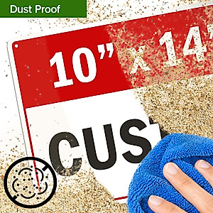 Custom Sign, Custom Sign for Business, Indoor/Outdoor use. 10x14 Inches, Rust Free .040 Aluminum, Fade Resistant, Made in USA by My Sign Center (Header)