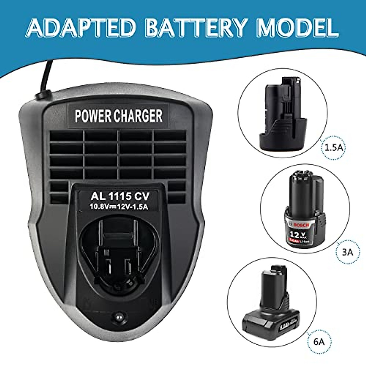 Li-ion Battery Charger BC330 for Bosch 12V BAT411,BAT412A,BC430 BC330 2 607 336 996 10.8V-12V Lithium-ion Batteries AL1115CV Electrical Drill Screwdriver Tools Power Supply Charger
