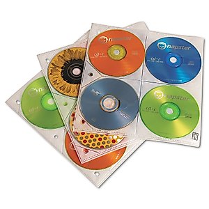 Case Logic CDP-200 200 Disc Capacity CD ProSleeve Pages (White) 26 x x 24.8 cm