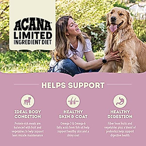 ACANA® Singles Limited Ingredient Dry Dog Food, Grain-free, High Protein, Lamb & Apple, 22.5lb